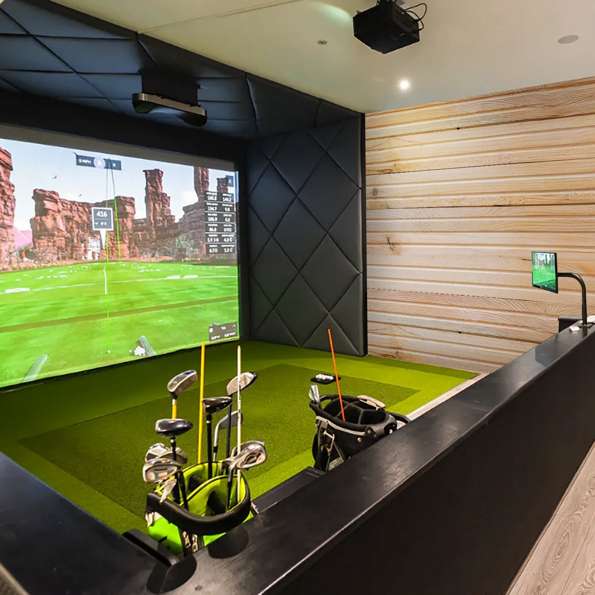 Custom Golf Simulator Log Cabins | Inspired by Tomorrow's Golf League ...