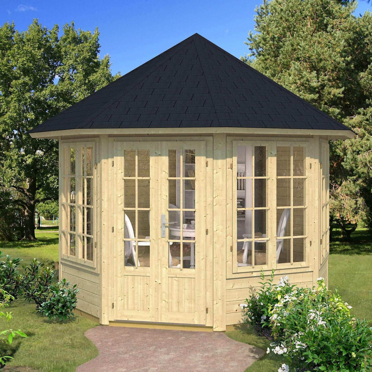 Elevate Your Garden Space With the LOUISE Log Cabin – Timber Building ...
