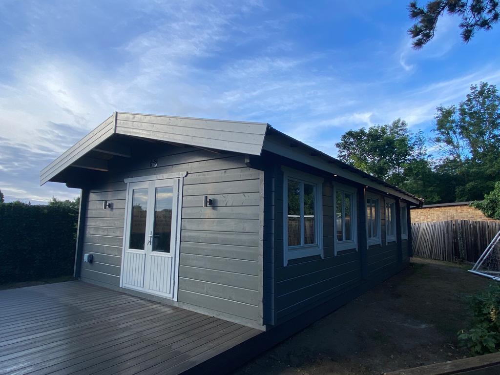 Enhance Your Space with the TBS163 Log Cabin Lodge – Timber Building ...