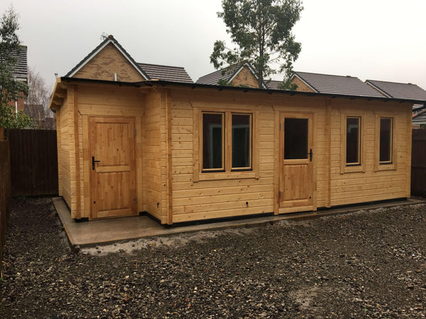 L-Shaped Log Cabins for Your Garden | Quality Timber Building Specialists