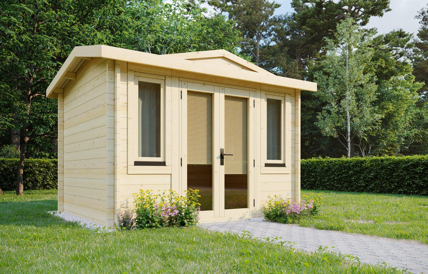 Garden Log Cabins with 44mm Thick Logs | Timber Building Specialists