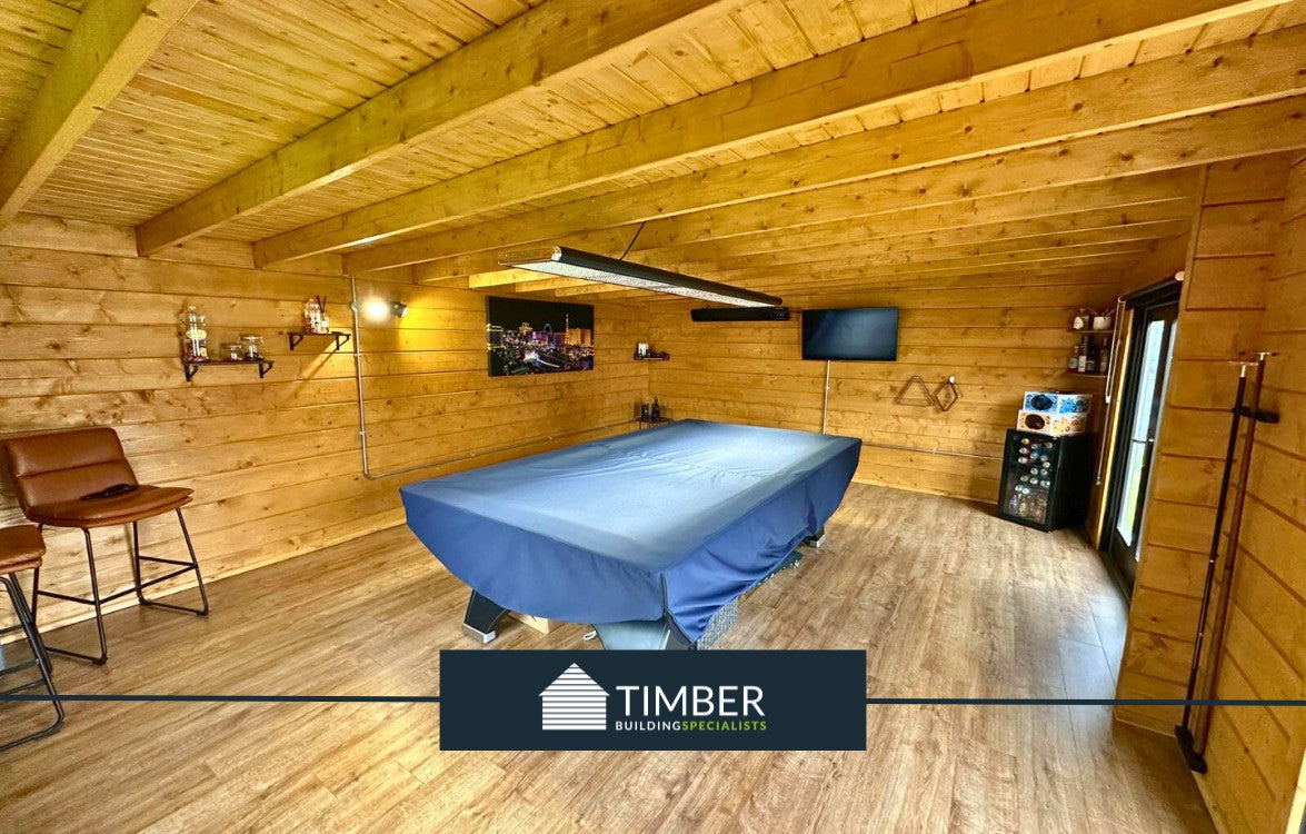 Snooker Room Log Cabin | Customisable Cabins | Timber Building Specialists