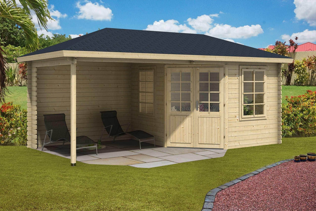 CATANIA 5.8x3.0m Log Cabin | Timber Building Specialists