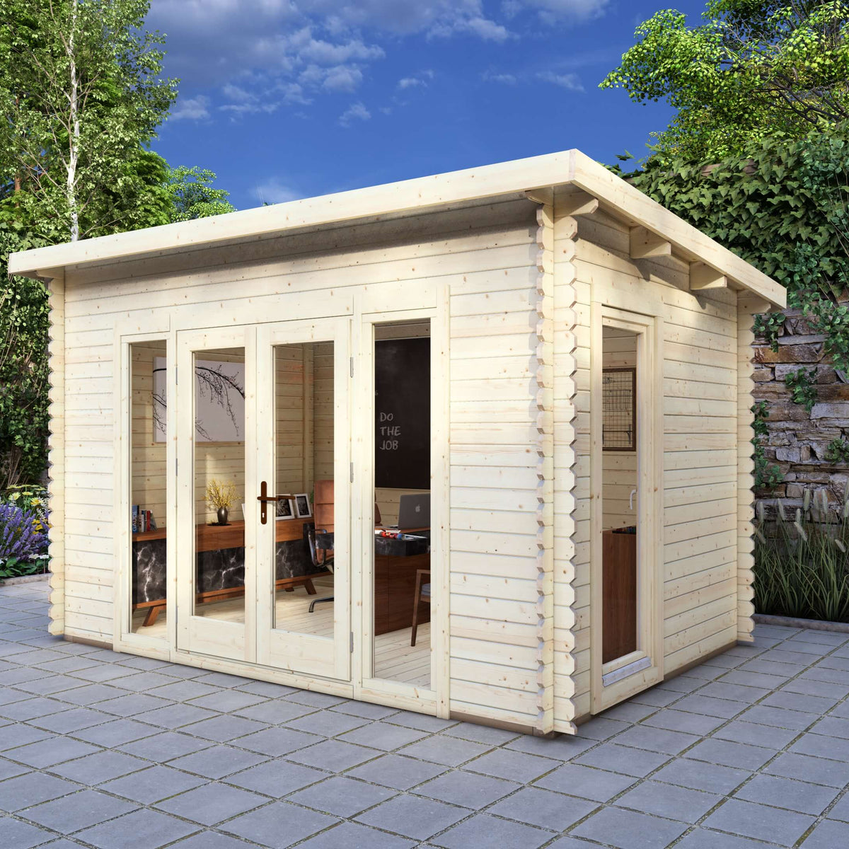 Hazel 3.8x3.6m Log Cabin | 28mm Premium Timber Building Specialists