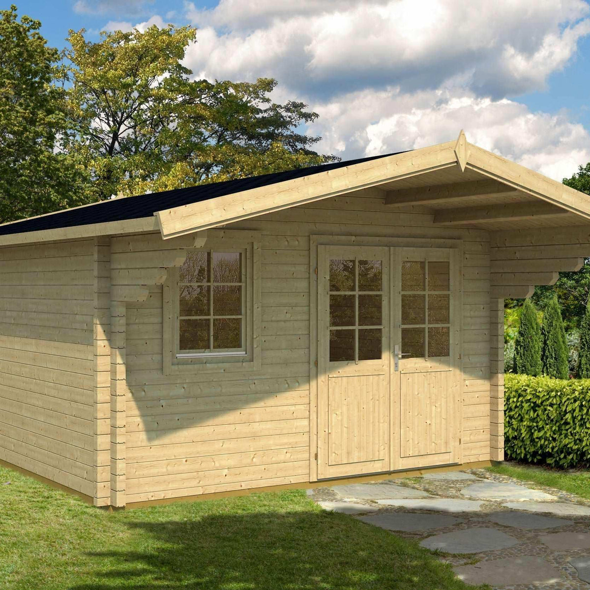 MALAGA A 3.8x3.2m Log Cabin | Timber Building Specialists