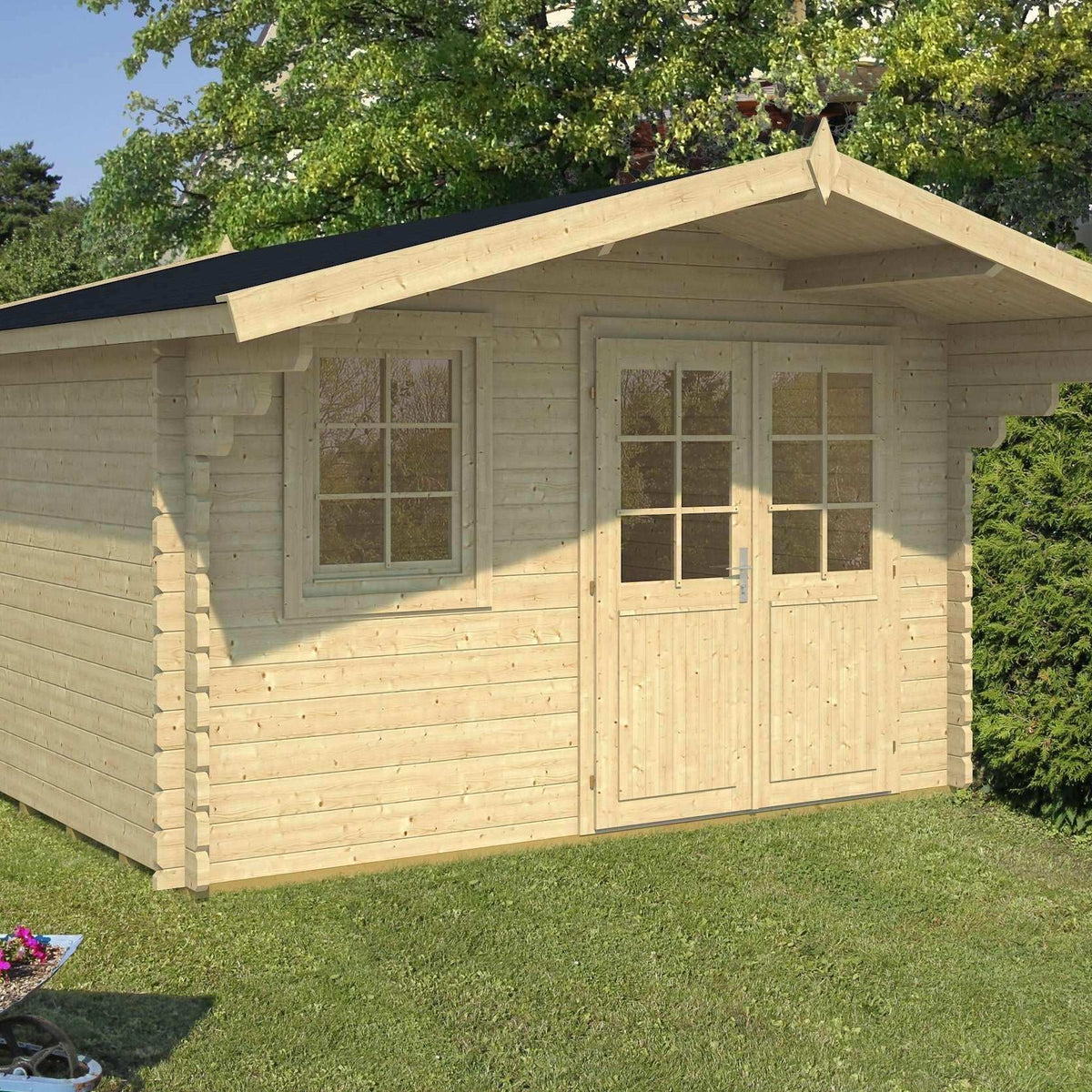 MARI-A 3.8x3.2m Log Cabin | Timber Building Specialists