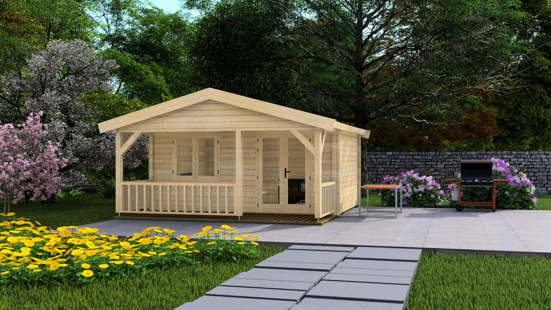 Premium 1 Bed Lodge Cabins | Timber Building Specialists UK