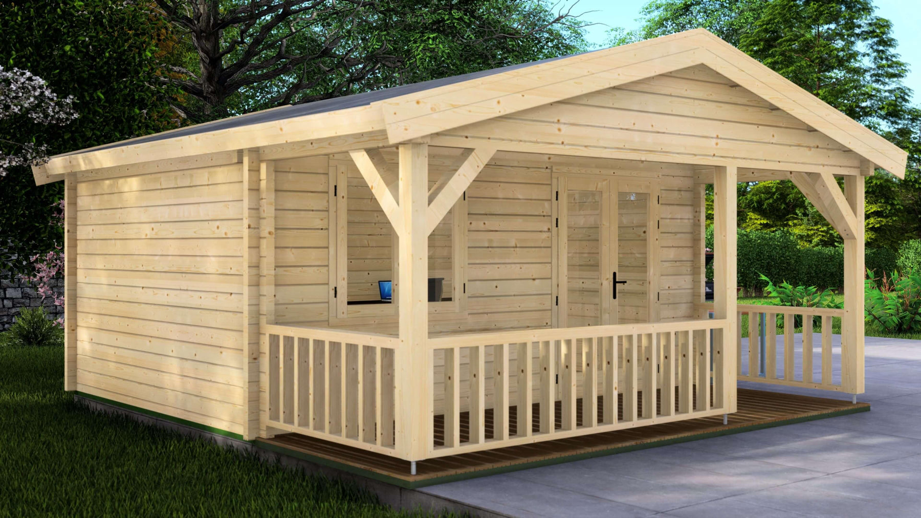 Premium 1 Bed Lodge Cabins | Timber Building Specialists UK