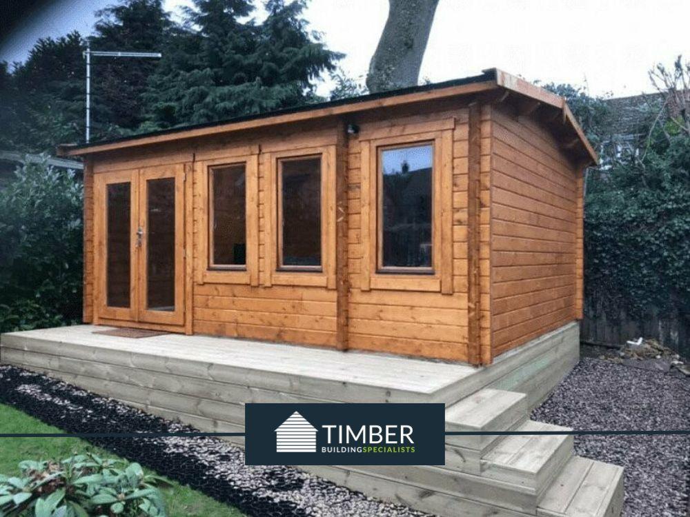 TBS103 5.1x3.9m Premium Log Cabin | Timber Building Specialists