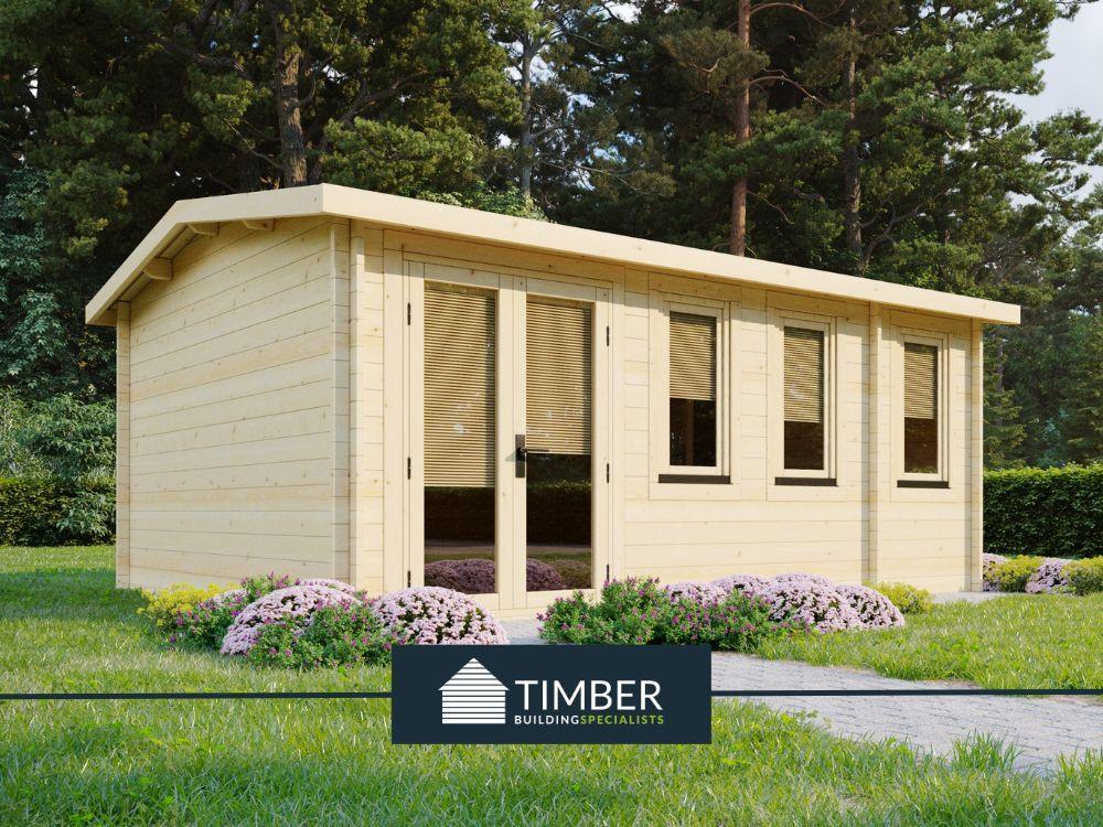 Log Cabin Office | Your Own Garden Home Office | Timber Building ...