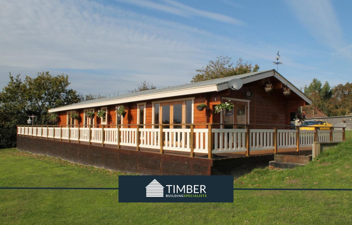 TBS171 Log Cabin (4 Bed Lodge) 20x6.8m | Timber Building Specialists