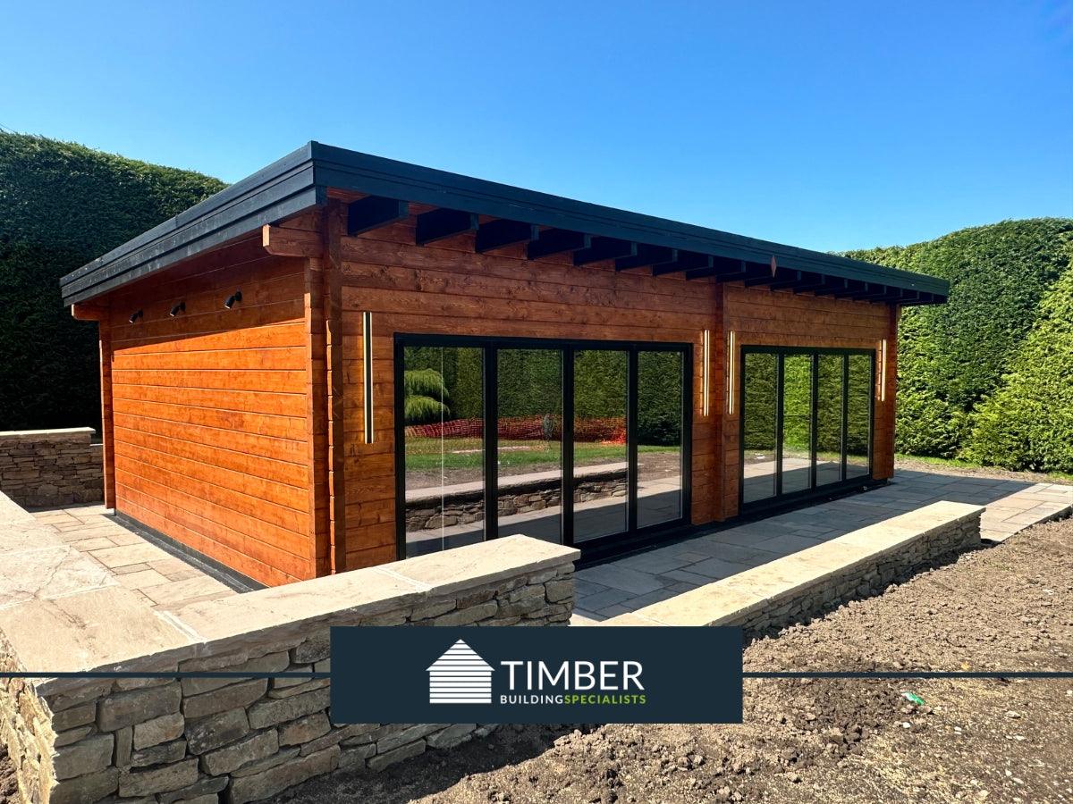 Log Cabins with 90mm Thick Logs | UK Delivery | Timber Building Specialists
