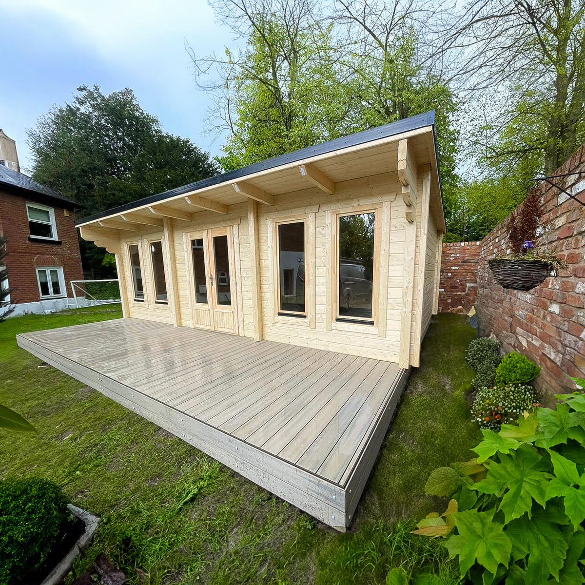 TBS167 7x4m Log Cabin | Games Room Log Cabin – Timber Building Specialists