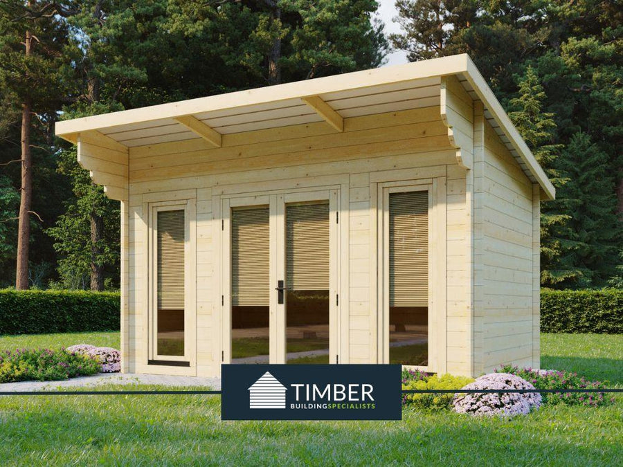 Garden Log Cabins in 44mm Logs from Timber Building Specialists