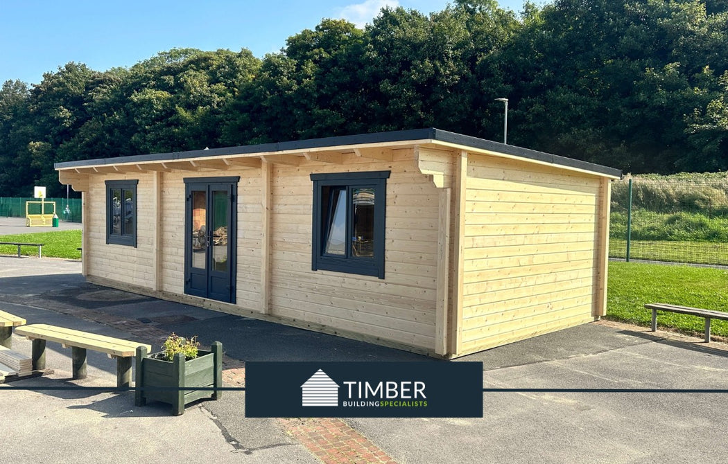 School Classroom Log Cabin – Timber Building Specialists