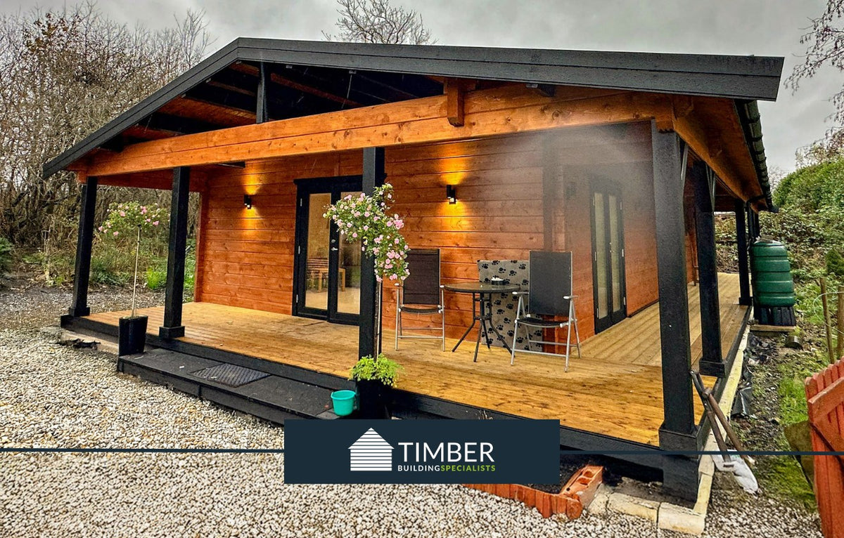 TBS185 Grizedale Lodge Log Cabin | 14.5m x 6.4m – Timber Building ...