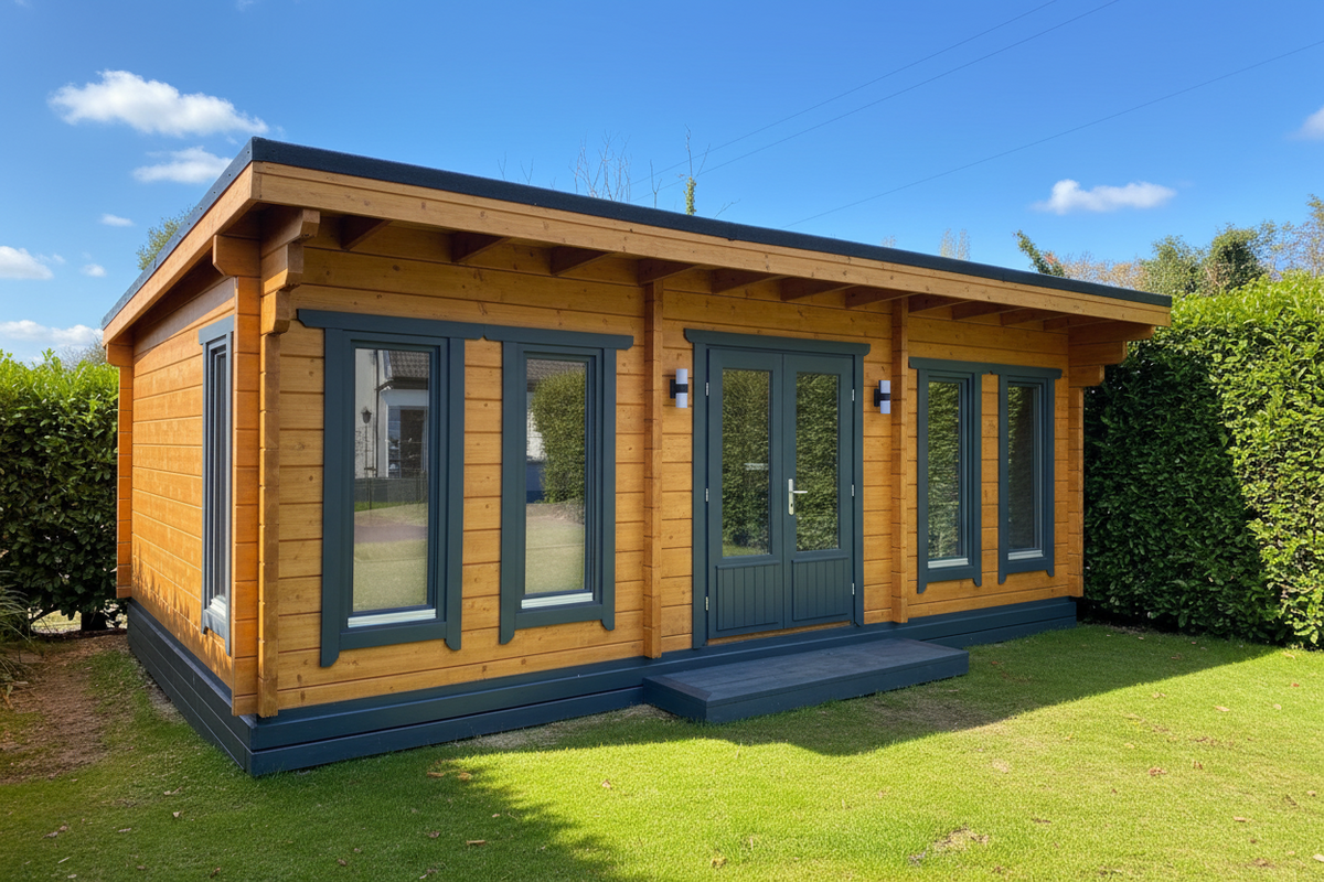 Maple 7.0 x 4.0m Log Cabin in 44mm Logs | Timber Building Specialists