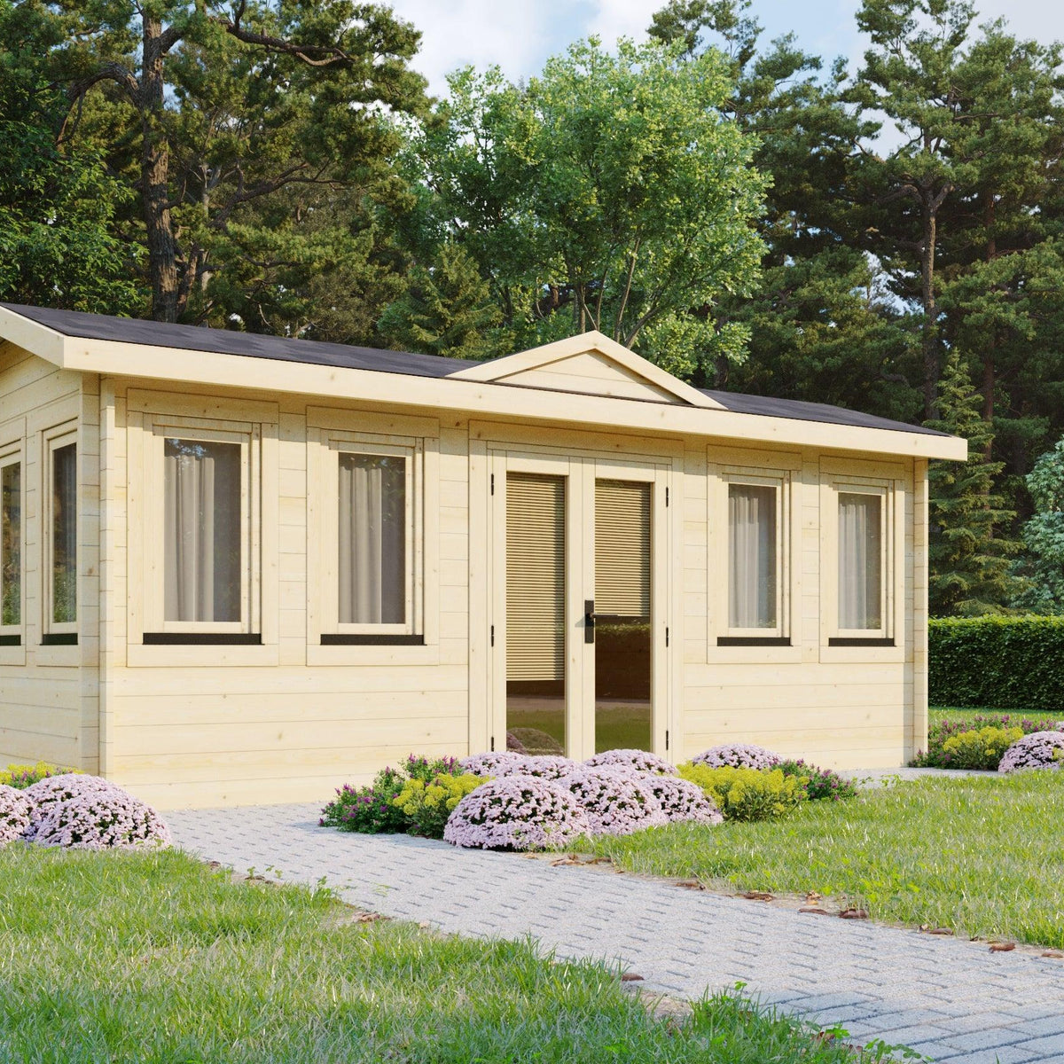 TBS125 Log Cabin 5.5x4.0m | Timber Building Specialists