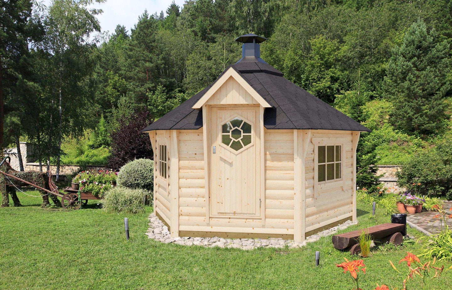 NILS BBQ Hut Grill Cabin 9 m2 – Timber Building Specialists