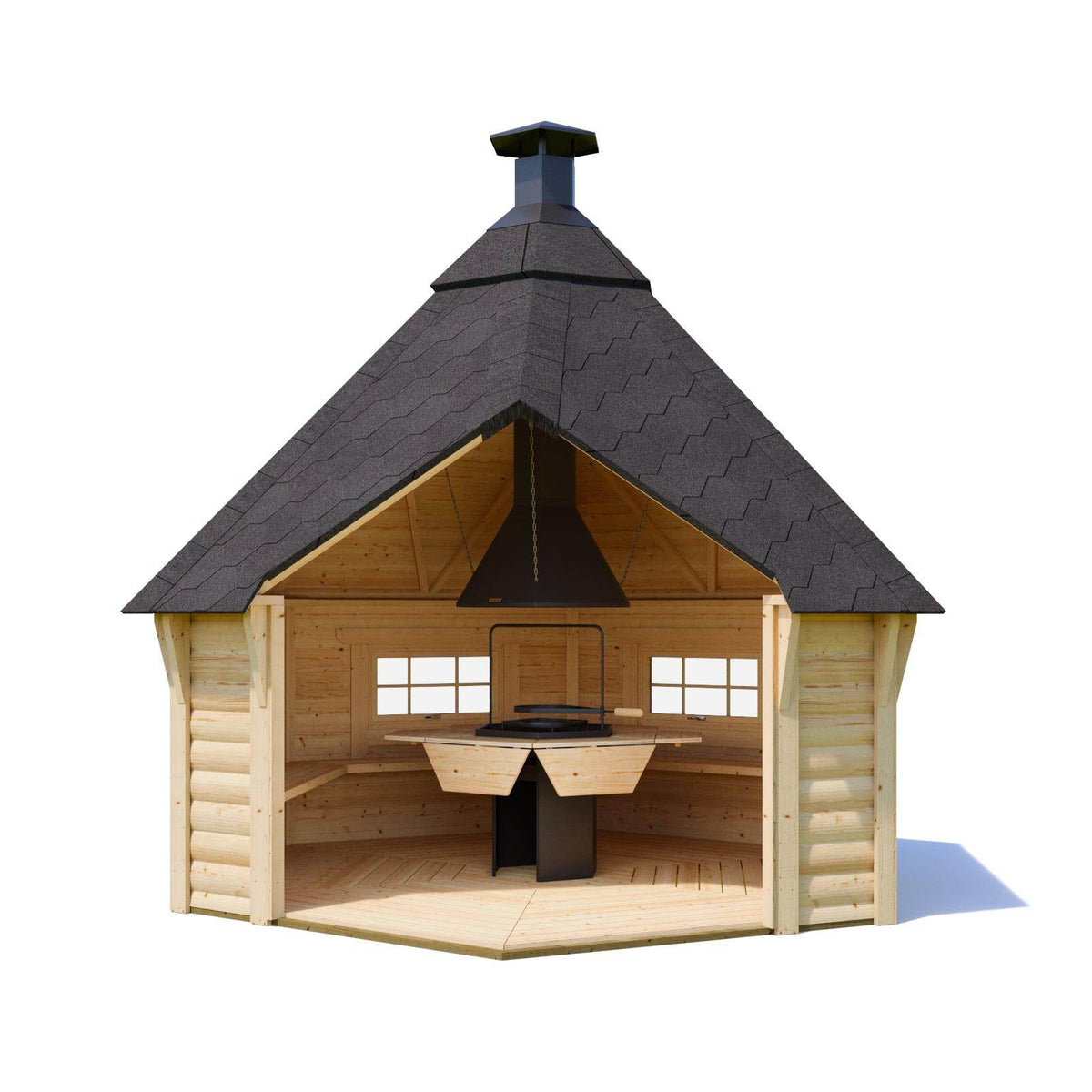 ELSA Open BBQ Hut Grill Cabin 9M2 – Timber Building Specialists