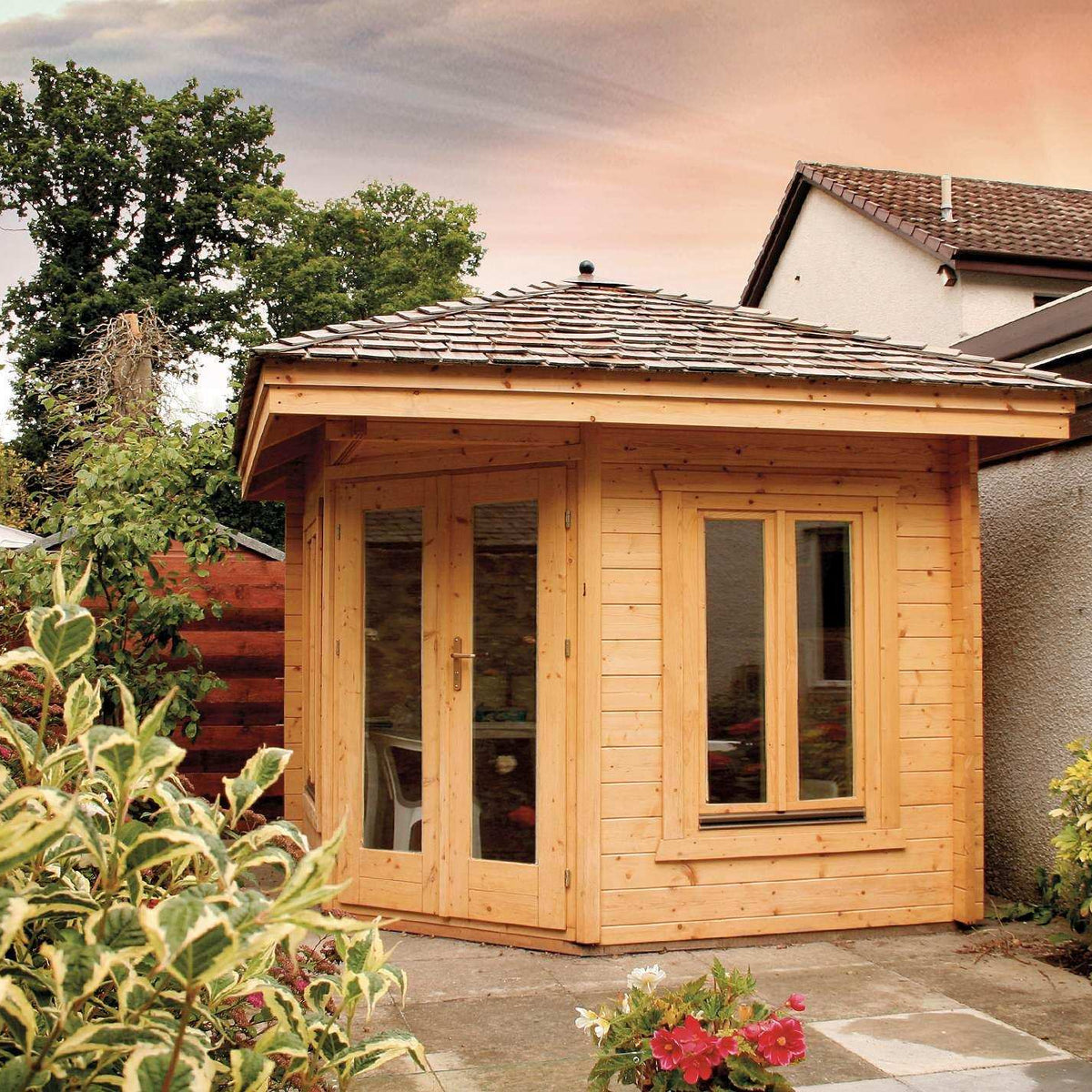 Panta 12 Corner Log Cabin | 2.5x2.5m | Timber Building Specialists