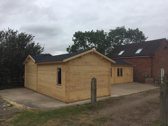 L-Shaped Log Cabins for Your Garden | Quality Timber Building Specialists